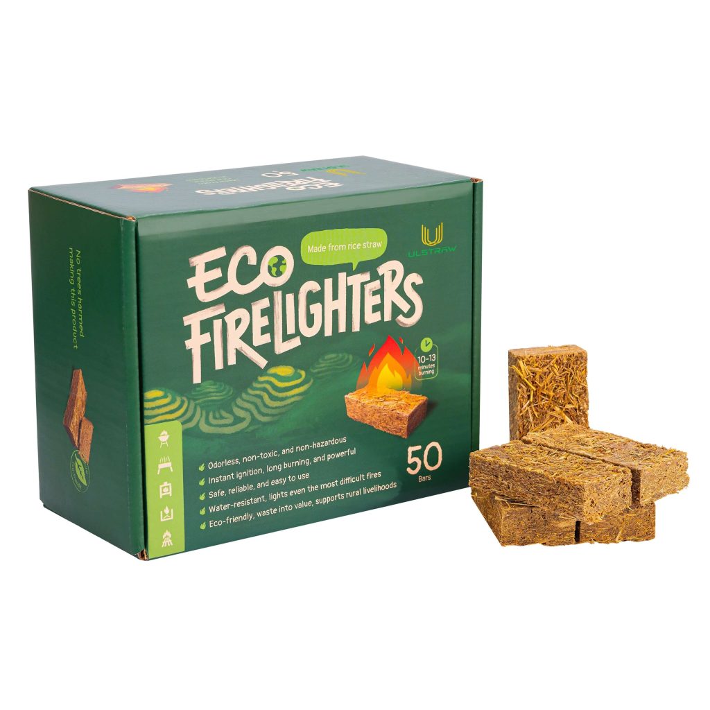 ULSTRAW ECO FIRELIGHTERS, FireStarter Made from Rice Straw in Vietnam ...